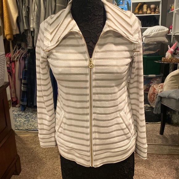 Michael Kors | Jackets & Coats | Brand New Michael Kors Mk Stripe ...